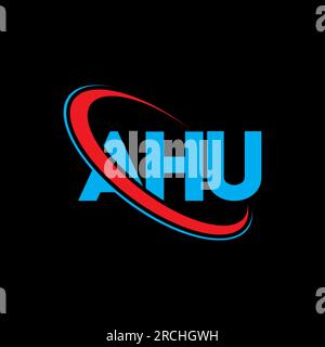 AHU logo. AHU letter. AHU letter logo design. Initials AHU logo linked ...