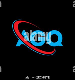 AGQ circle letter logo design with circle and ellipse shape. AGQ ...