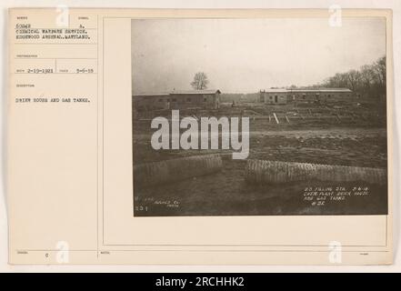 Drier house at Edgewood Arsenal, Maryland, used by the Chemical Warfare ...