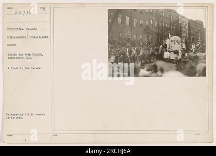 Veterans on American Legion Float in Parade Stock Photo - Alamy