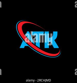 ATK logo. ATK letter. ATK letter logo design. Initials ATK logo linked ...