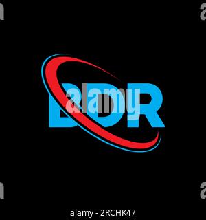 BDR logo. BDR letter. BDR letter logo design. Initials BDR logo linked ...