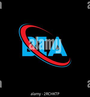 BIA circle letter logo design with circle and ellipse shape. BIA ...