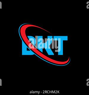 BKT circle letter logo design with circle and ellipse shape. BKT ...