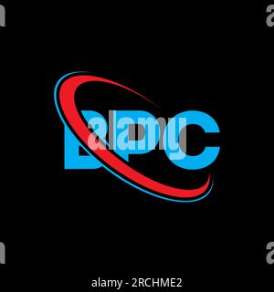 BPC circle letter logo design with circle and ellipse shape. BPC ...