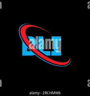 BLI circle letter logo design with circle and ellipse shape. BLI ...
