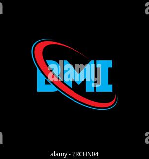 BMI logo. BMI letter. BMI letter logo design. Initials BMI logo linked ...