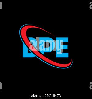 BPE circle letter logo design with circle and ellipse shape. BPE ...