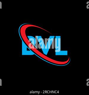 BVL circle letter logo design with circle and ellipse shape. BVL ...