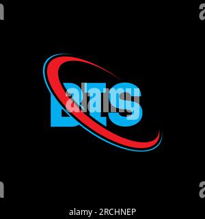 BIS circle letter logo design with circle and ellipse shape. BIS ...