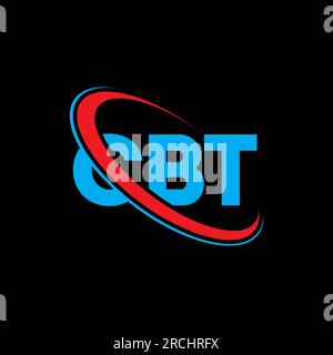 CBT circle letter logo design with circle and ellipse shape. CBT ...