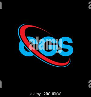 CGS circle letter logo design with circle and ellipse shape. CGS ...