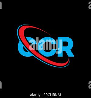 CCR circle letter logo design with circle and ellipse shape. CCR ...