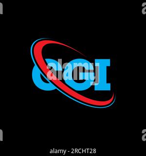 Letter CGI logo design Stock Vector Image & Art - Alamy