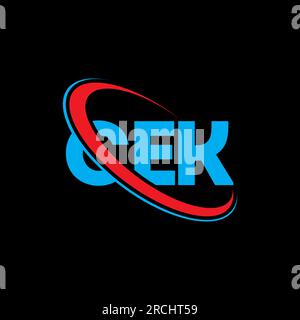 CEK logo. CEK letter. CEK letter logo design. Initials CEK logo linked ...