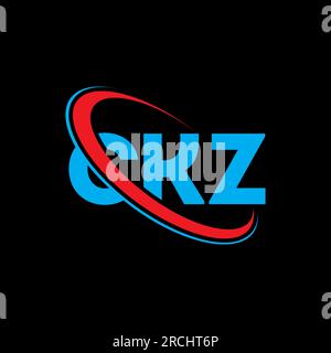 CKZ circle letter logo design with circle and ellipse shape. CKZ ...