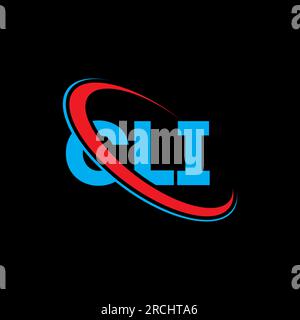 CLI circle letter logo design with circle and ellipse shape. CLI ...