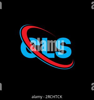 CLS circle letter logo design with circle and ellipse shape. CLS ...