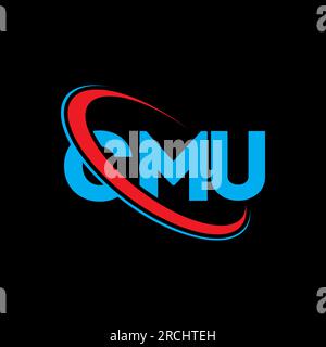 CMU circle letter logo design with circle and ellipse shape. CMU ...