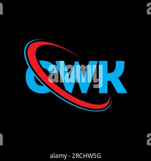 CWK logo. CWK letter. CWK letter logo design. Initials CWK logo linked ...