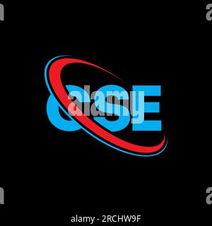 CSE circle letter logo design with circle and ellipse shape. CSE ...