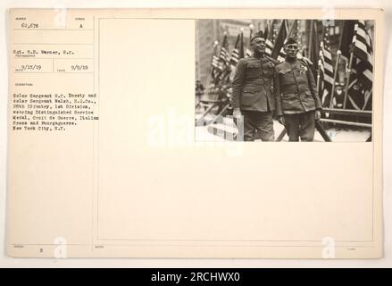 Color Sergeant H.C. Doroty and Color Sergeant Walsh from Headquarters ...