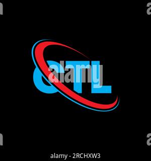 CTL circle letter logo design with circle and ellipse shape. CTL ...