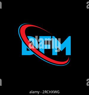 DFM logo. DFM letter. DFM letter logo design. Initials DFM logo linked ...