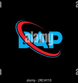 DAP logo. DAP letter. DAP letter logo design. Initials DAP logo linked ...