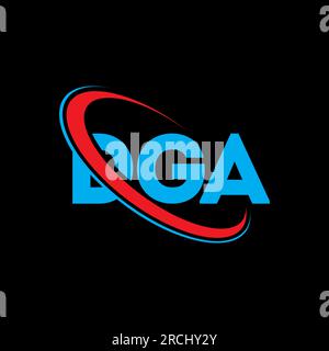 DGA logo. DGA letter. DGA letter logo design. Initials DGA logo linked ...