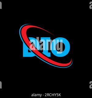 DIO circle letter logo design with circle and ellipse shape. DIO ...