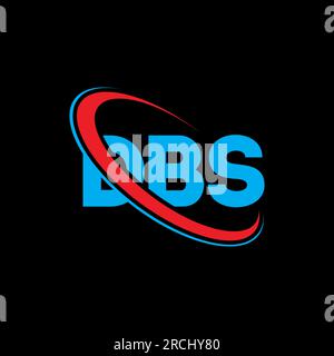 DBS circle letter logo design with circle and ellipse shape. DBS ...