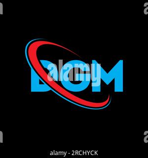DGM logo. DGM letter. DGM letter logo design. Initials DGM logo linked ...