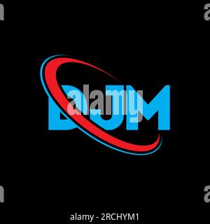 DJM logo. DJM letter. DJM letter logo design. Initials DJM logo linked ...