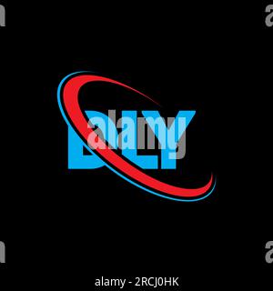 DLY logo. DLY letter. DLY letter logo design. Initials DLY logo linked ...