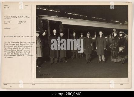 King George V and Queen Mary boarding HMS Medina at Portsmouth, on ...