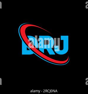 DRJ logo. DRJ letter. DRJ letter logo design. Initials DRJ logo linked ...