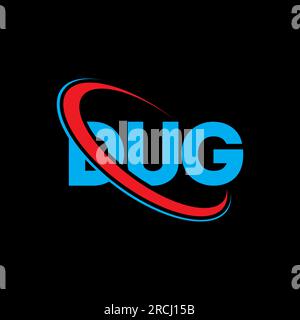 DUG logo. DUG letter. DUG letter logo design. Initials DUG logo linked ...