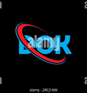 DOK logo. DOK letter. DOK letter logo design. Initials DOK logo linked ...