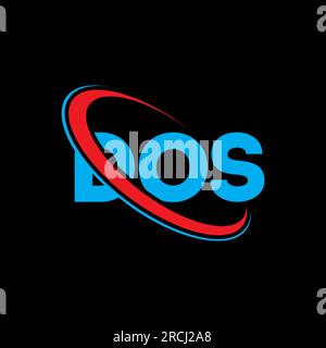 DOS logo. DOS letter. DOS letter logo design. Initials DOS logo linked ...