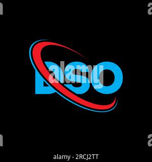 DSO circle letter logo design with circle and ellipse shape. DSO ...