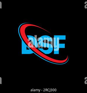 DSF logo. DSF letter. DSF letter logo design. Initials DSF logo linked ...