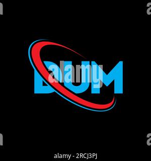 DUM logo. DUM letter. DUM letter logo design. Initials DUM logo linked ...