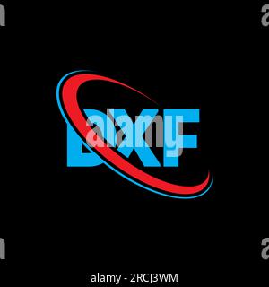 DXF logo. DXF letter. DXF letter logo design. Initials DXF logo linked ...
