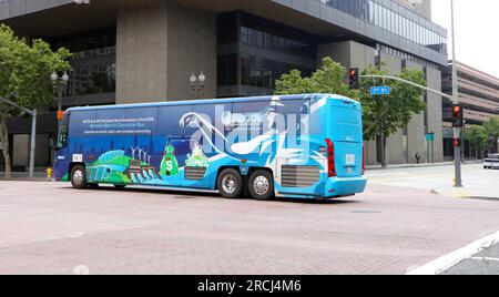Los Angeles, California: AVTA Anelope Valley Transit Authority bus ...