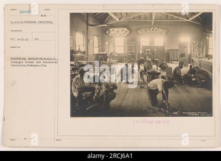 TUSKEGEE NORMAL AND INDUSTRIAL INSTITUTE, Alabama, about 1900. Students ...