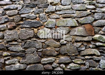 Background. Ancient medieval rocks, stones. Pattern. Full frame photo ...