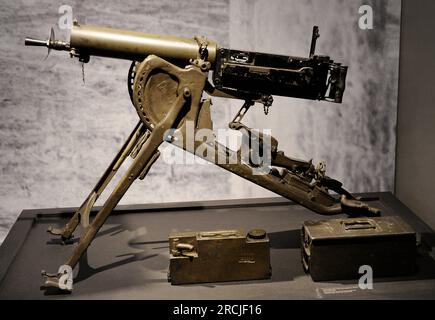 German machine gun Maschinengewehr 08 / MG 08/15 of the First World War ...
