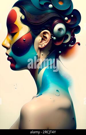 Illustrations woman, Art Style Stock Photo - Alamy