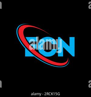 ECN logo. ECN letter. ECN letter logo design. Initials ECN logo linked ...